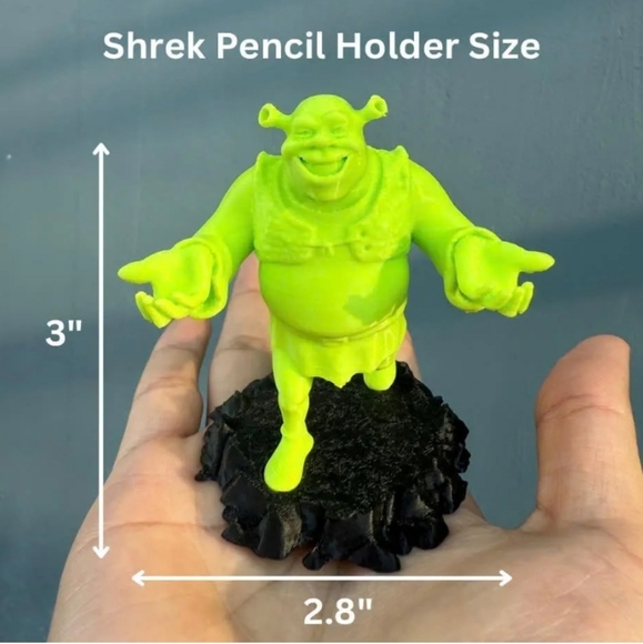 Office | 3d Printed Shrek Pencil Holder | Poshmark